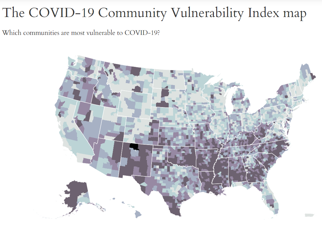 The COVID-19 Community Vulnerability Index (CCVI) - THE HUB