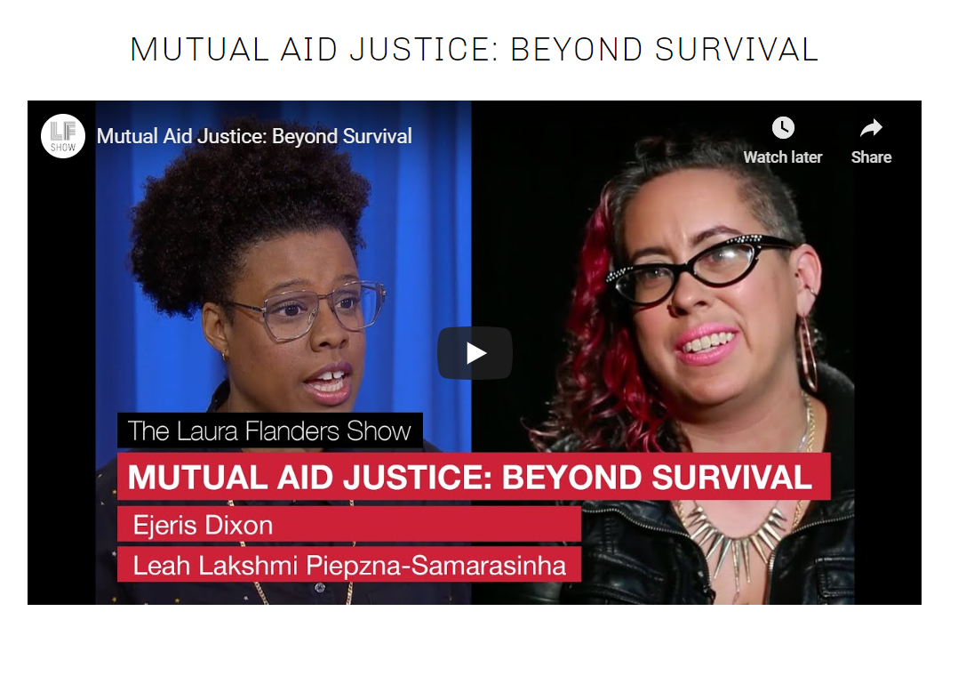 Mutual Aid Justice Beyond Survival The Hub
