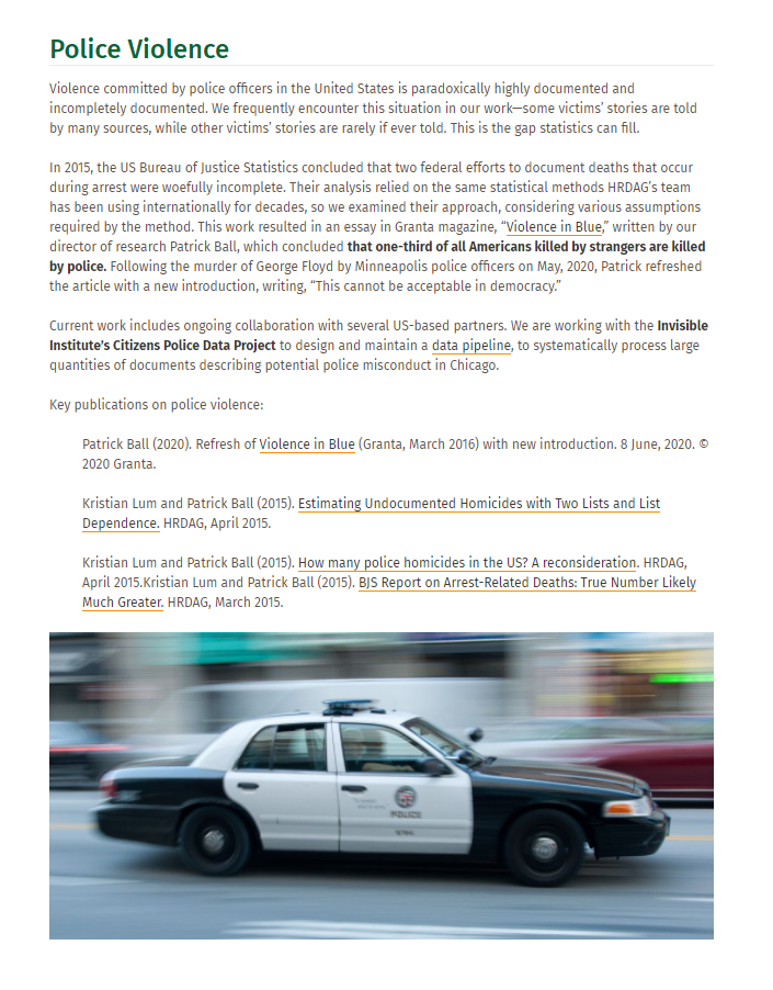 Data science and police accountability - THE HUB