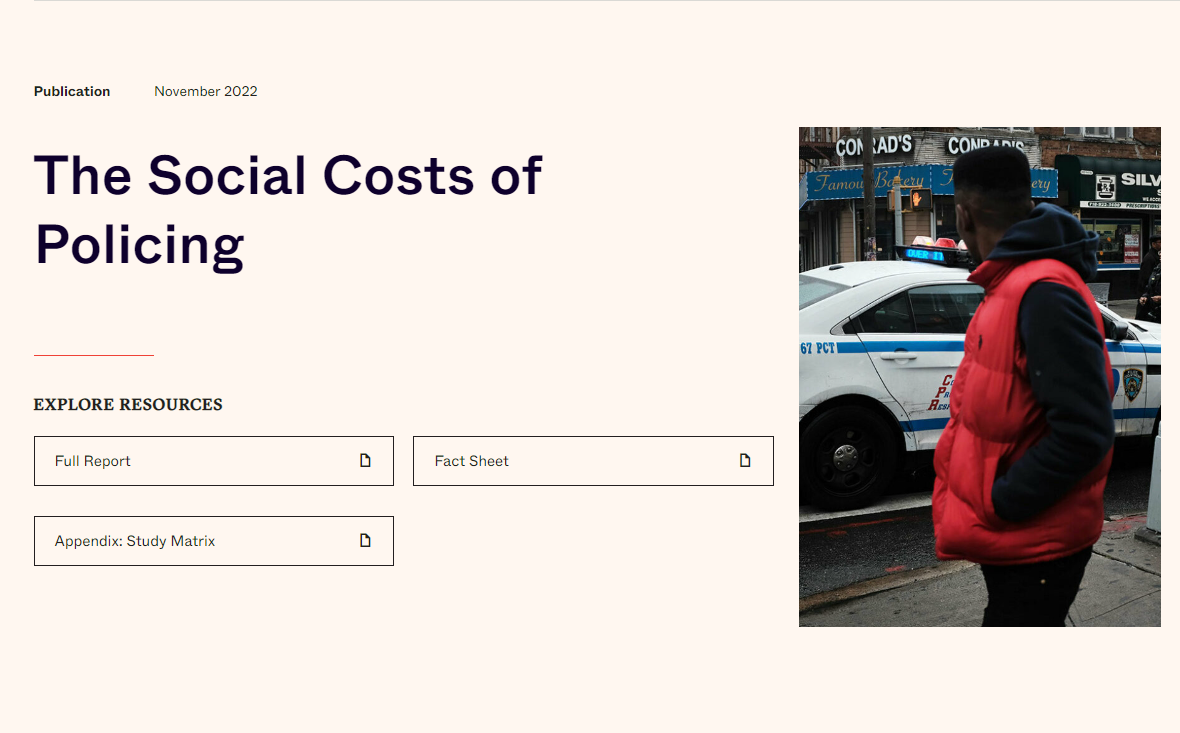 The Social Costs of Policing - THE HUB